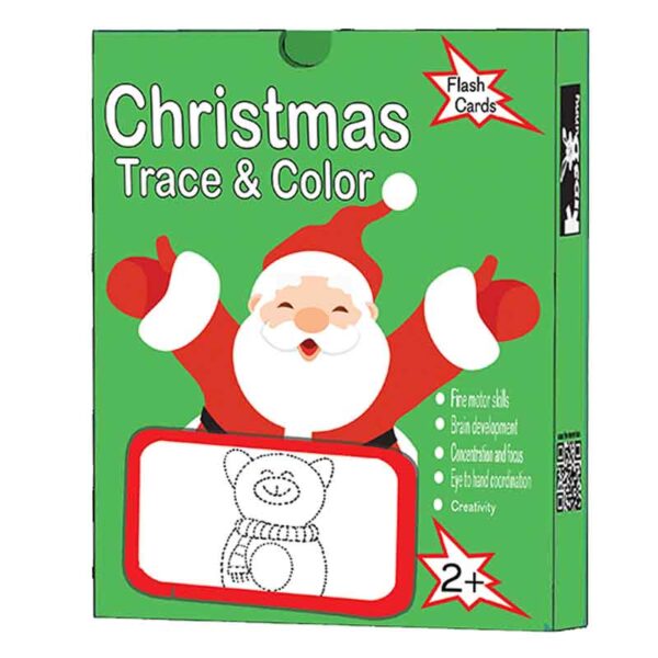 Awesome 24 X Christmas Coloring Pages Flash Cards For Kids