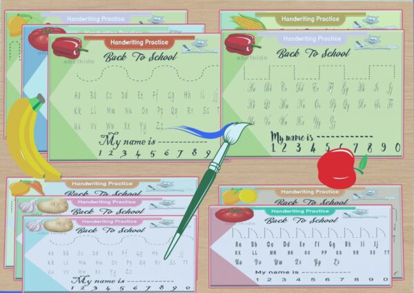 Awesome 10x Cursive Font Handwriting Worksheets For Kids