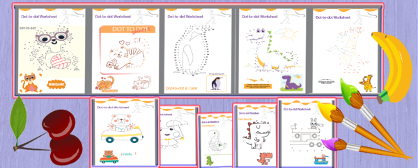 Printable Dot To Dot Coloring Pages • Baby Sensory Play | Preschool ...